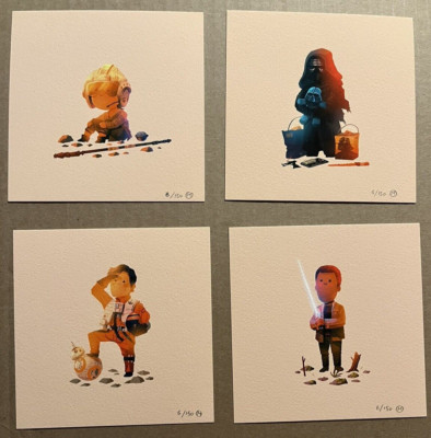 Olly Moss Star Wars Force Awakens art prints movie poster SDCC ...