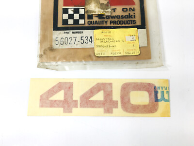 56027-534 NOS Kawasaki Jetski 440 Decal - Rear Deck | eBay