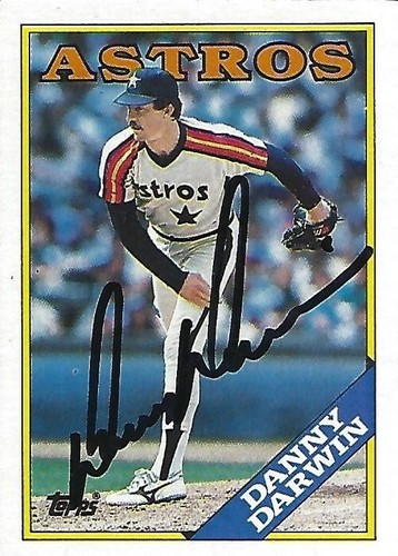 Autographed/Signed 1988 Topps #461 Danny Darwin Houston Astros | eBay