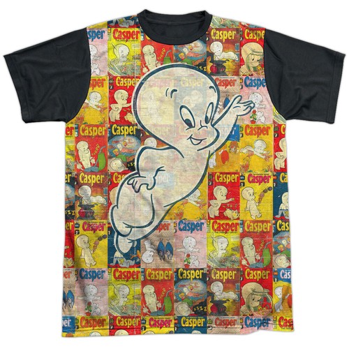 Casper Covered Adult Halloween Costume T Shirt (Black Back), S-3XL | eBay