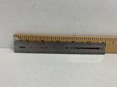 General Ruler American OR B An S Gauge No. 310 Tempered Steel USA A013 ...