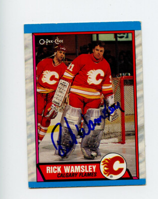 RICK WAMSLEY FLAMES AUTOGRAPH AUTO 89-90 O-PEE-CHEE OPC #204 *70187 | eBay