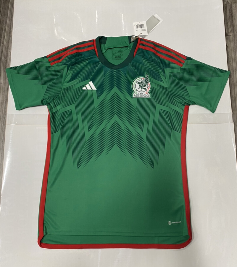 Adidas Mexico Logo Adidas Mexico 23/24 Away Authentic Shirt Linen