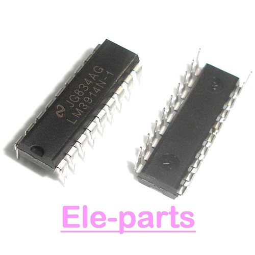 10 STCK. LM3914N-1 DIP-18 LM3914 Punkt/Bar Display Treiber integrierte ...