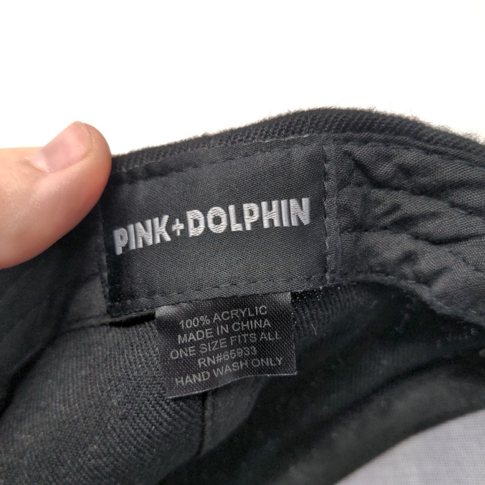Pink Dolphin Snapback Hat Black OSFA Adjustable Solid Outdoor | eBay