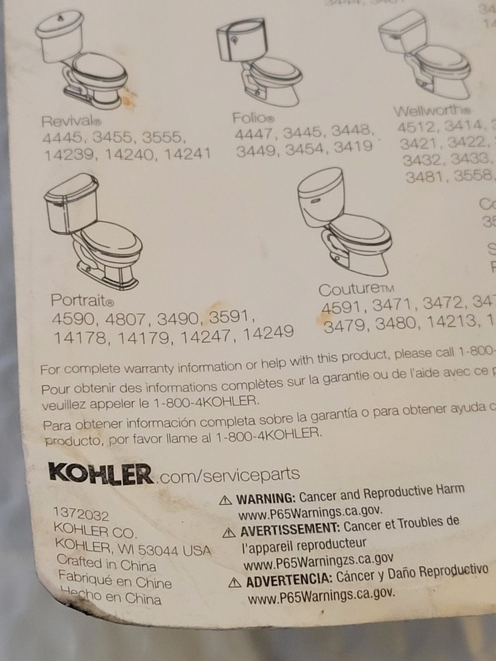 Kohler Flapper MFG Number: GP85160 WITH FLOAT | eBay