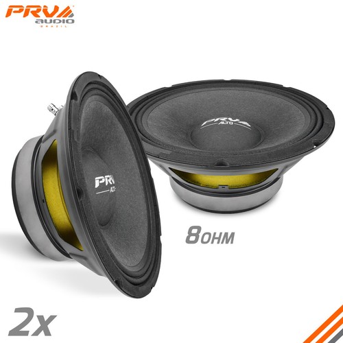 2x PRV Audio 10MR650A Midrange 10" Speaker 8 Ohms 10in PRO Car Audio ...