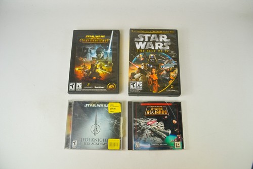 Star Wars PC Game Lot of 4 (8 Games)-Best of PC/X-Wing/Jedi Academy/Old ...