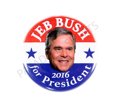 2016 JEB BUSH for PRESIDENT 2.25" CAMPAIGN BUTTON, jbsd | eBay