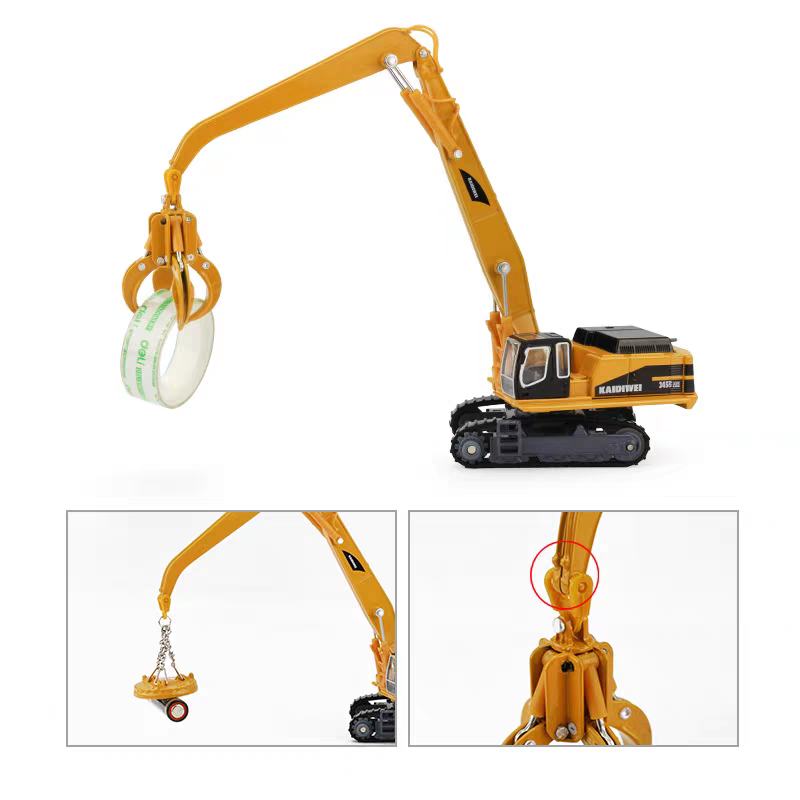 1:87 Grab & Magnet Attachment Crane Construction Equipment Diecast ...