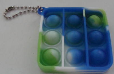 NEW Mini Grid Popper Keychain Keyring Fidget Sensory Toy 2in - Green ...
