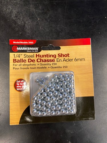 Marksman 1/4" Steel Hunting Shot Model 3100 (Pack of 250) | eBay