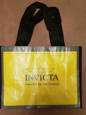 Invicta Watch Company Vinyl Shopping Bag Tote 17IN X 13IN | eBay