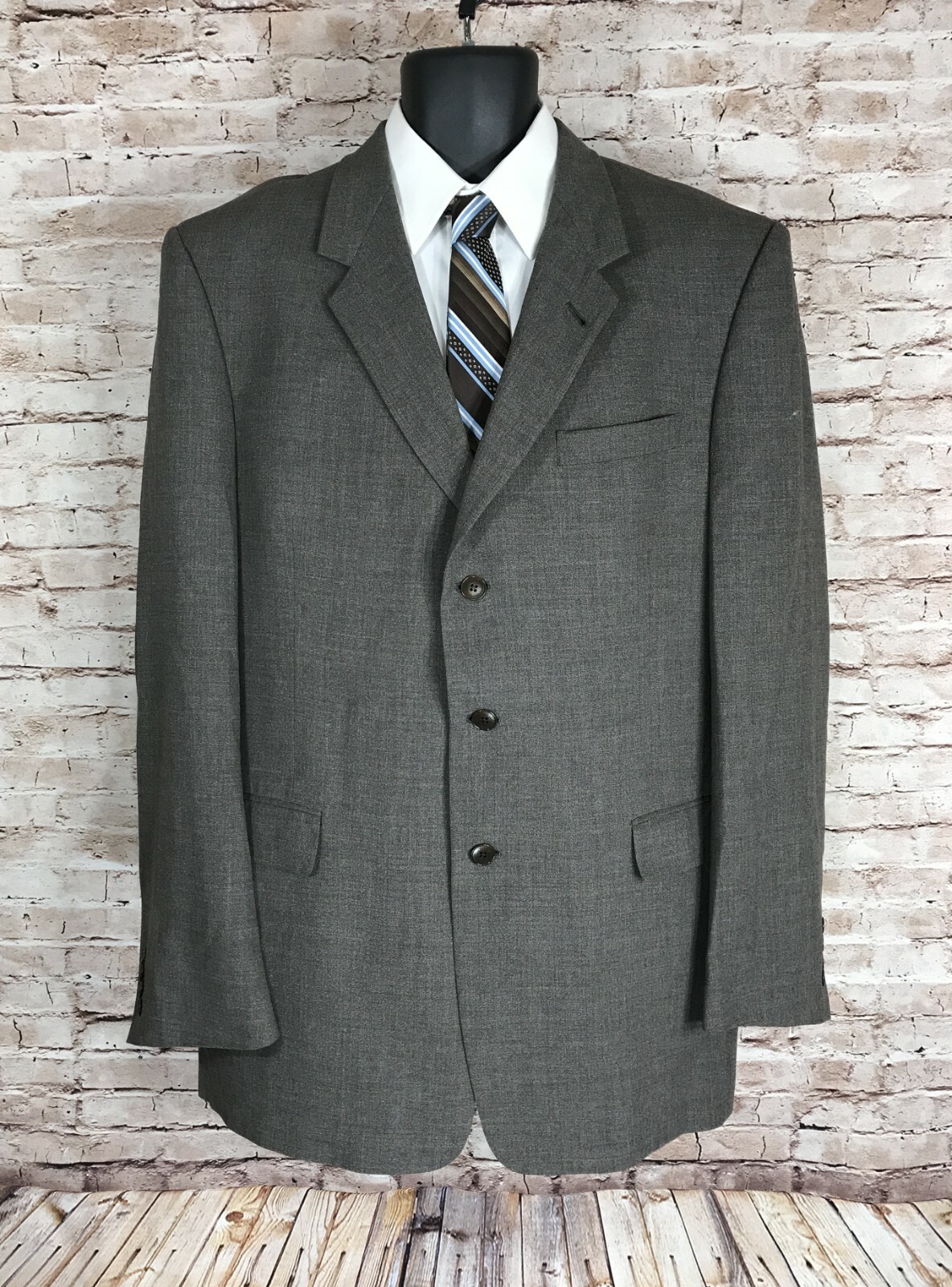 Kenneth Cole Collection 2 Piece Suit Set Men's 44L Bl… - Gem
