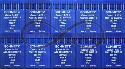 SCHMETZ Industriel Machine à Coudre Aiguilles Canu 14:25, 1 DBX1 ...