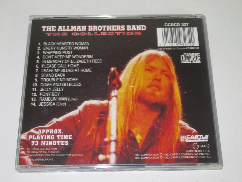 The Allman Brothers Band / the Collection ( Ccscd 327) CD Album | eBay