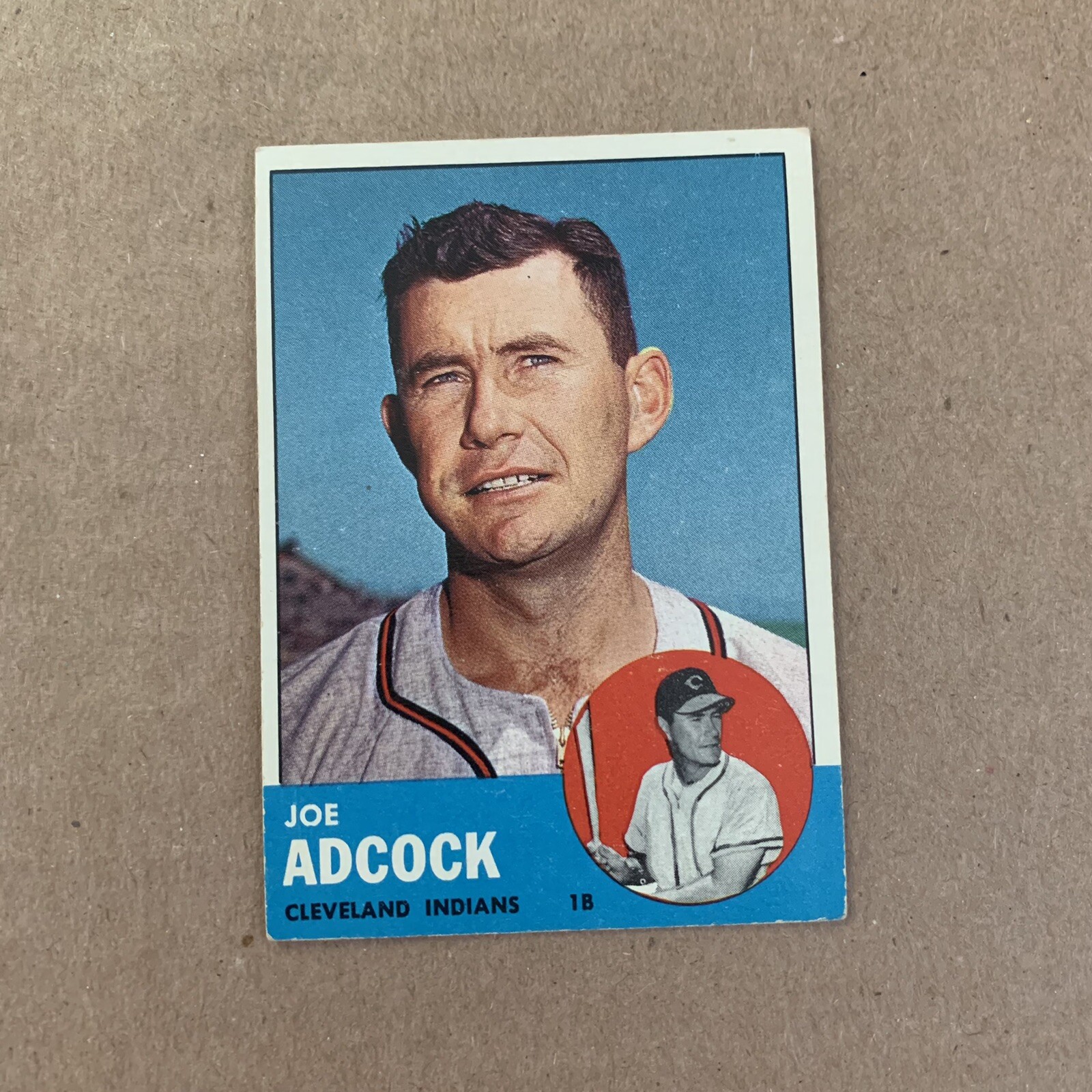 1963 Topps # 170 Joe Adcock Cleveland Indians Baseball Card | eBay