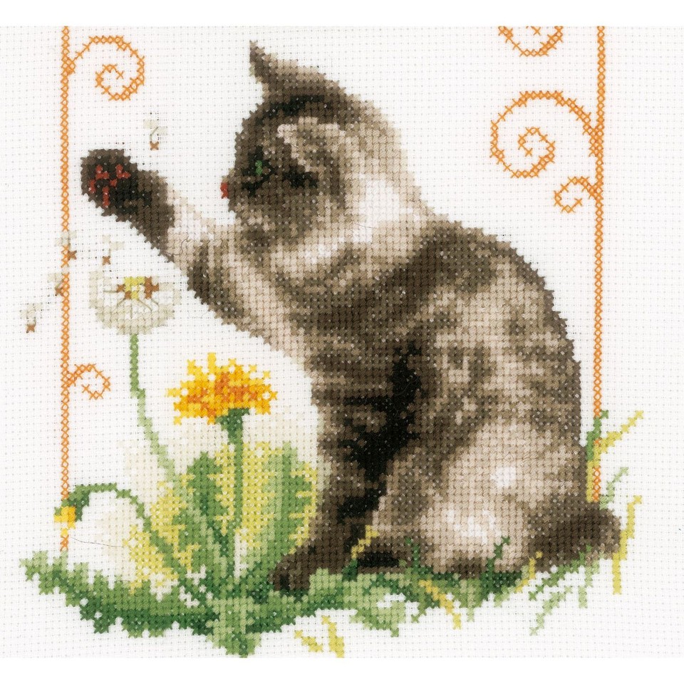 VERVACO 0148160 CATS EXPLORING COUNTED CROSS STITCH KIT | eBay