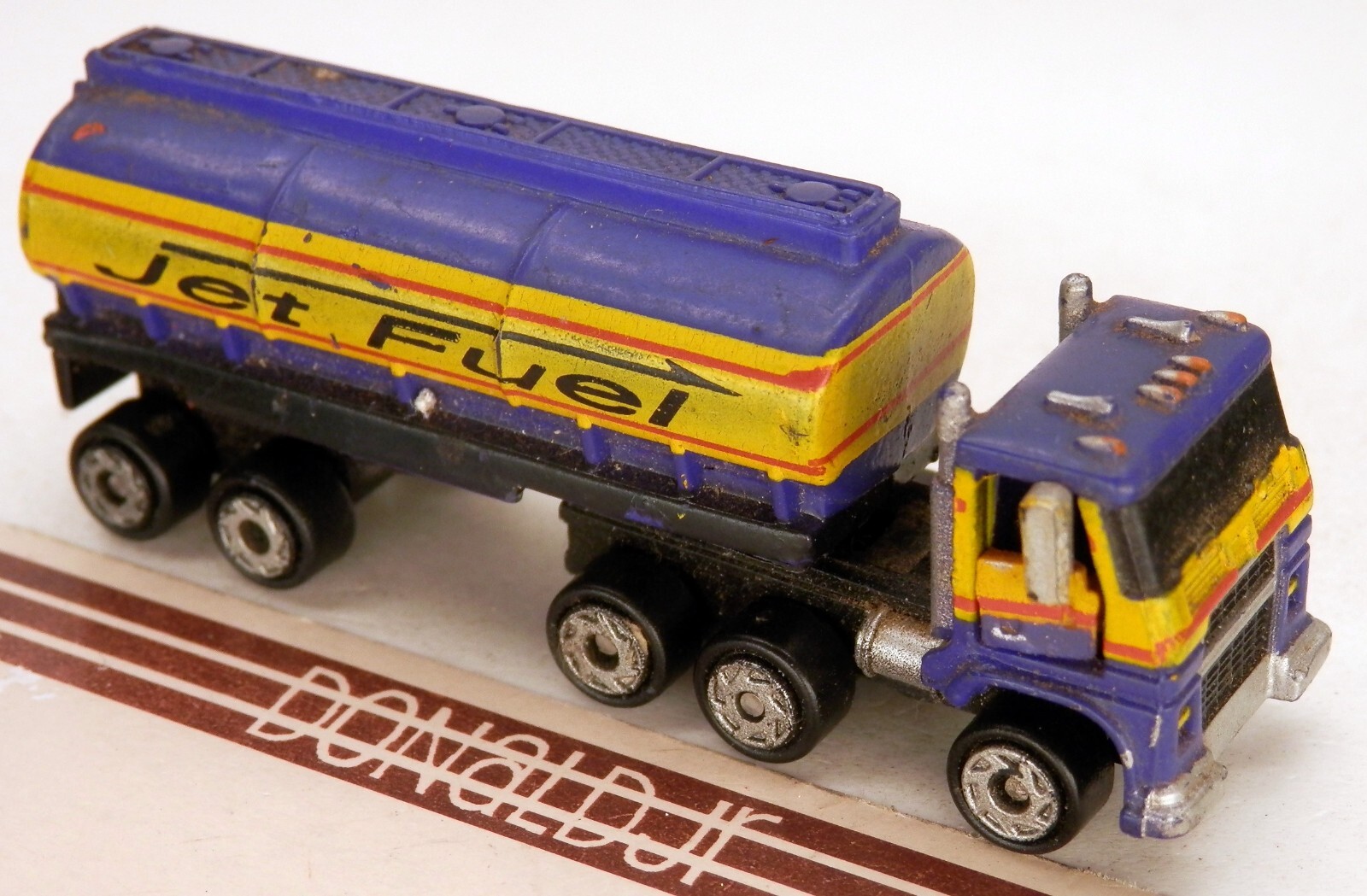 Micro Machines JET FUEL Gasoline Tanker Semi Truck Purple COE Cab-Over ...