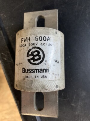 COOPER BUSSMANN FWH-600A HIGH SPEED FUSE W386 | eBay