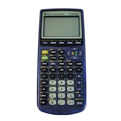 Texas Instruments TI-83 Plus Graphing Calculator, With Cover Case ...
