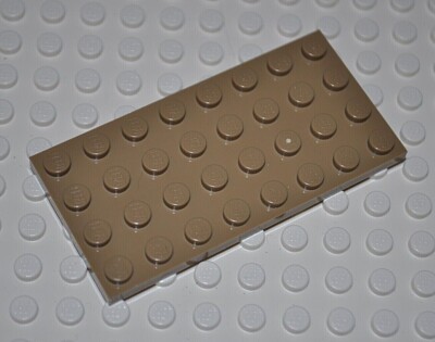 LEGO PARTS - 1X DARK TAN PLATE 4X8 STUDS /BASE BOARD/BASEPLATE/MAT/8X4 ...