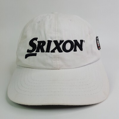 Srixon Golf White Twill PGA Snapback Adjustable Hat Baseball Cap Logo ...