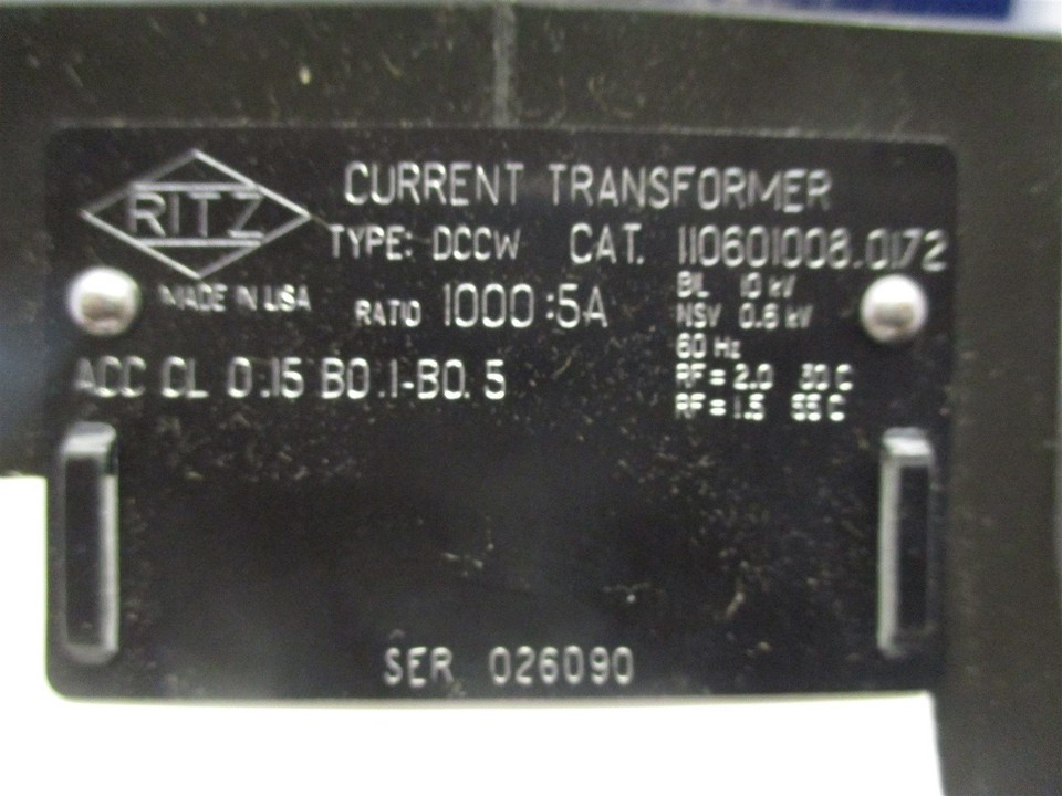 Ritz Current Transformer 110601008.0172 | eBay