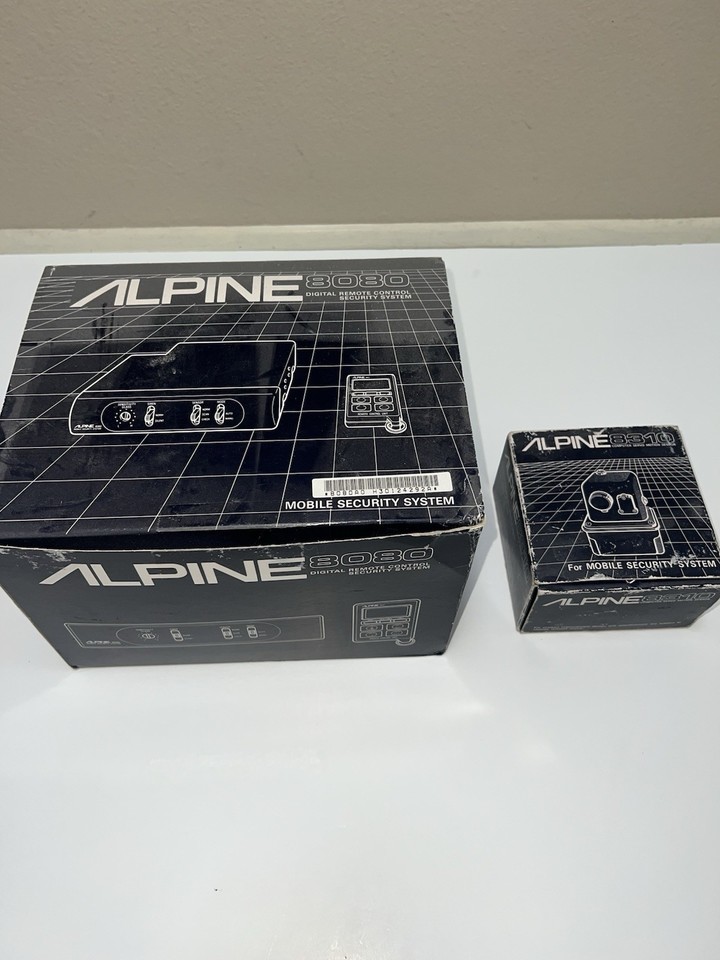 Old School Alpine 8080 Car Alarm Security System with Digital Remote | eBay