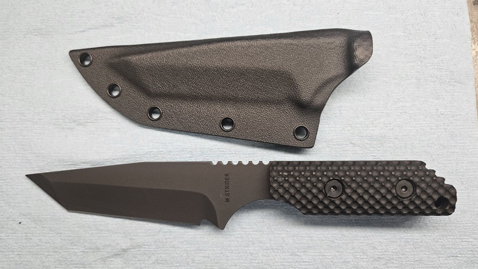 Strider Knives DB-L Gunner Grip Fixed Blade W/ Kydex Sheath | eBay