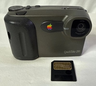 Apple Vintage QuickTake 200 Digital Camera w/ 2mb Storage Card Works | eBay