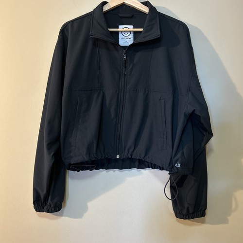 Gilly Hicks Women’s Active Full Zip Up Jacket In Black Sz M Adjustable ...