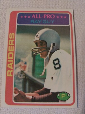 1978 RAY GUY TOPPS NFL CARD #260 LA OAKLAND RAIDERS SOUTHERN MISS ...