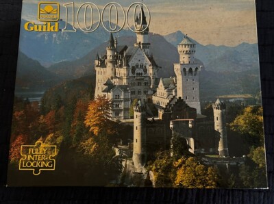 NEUSCHWANSTEIN CASTLE (Vintage Golden Guild) 1000 Piece Jigsaw Puzzle ...