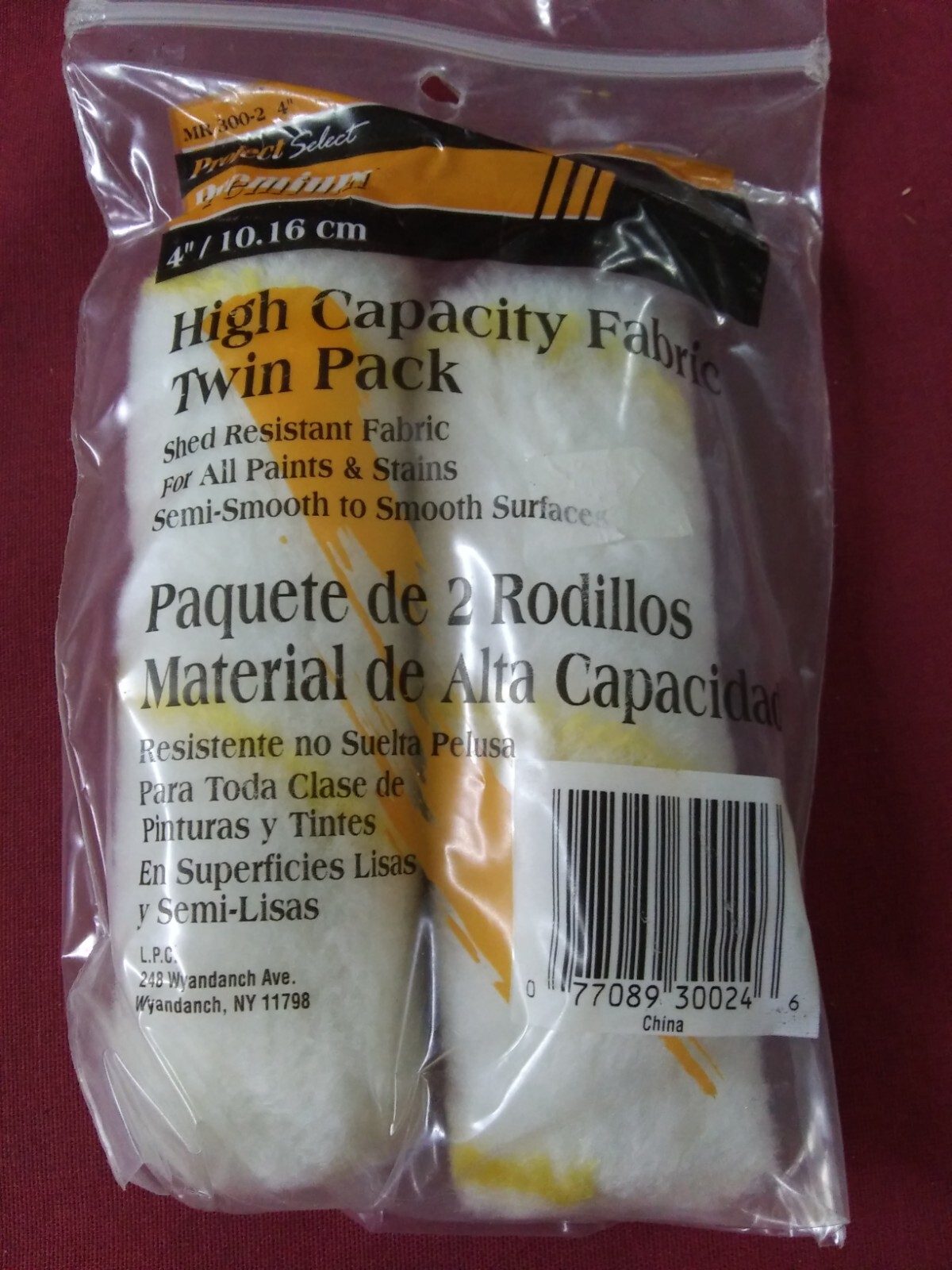 Premium MR300-2 4" Woven Cover HIGH CAPACITY FABRIC TWIN PACK ROLLER | eBay