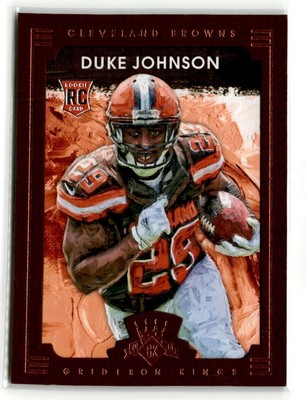 Duke Johnson RC Cleveland Browns 2015 Panini Gridiron Kings Brown ...