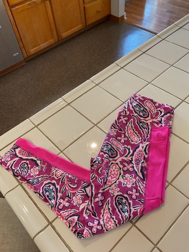 Lularoe Rise Brave Leggings Pink Paisley Floral - Medium | eBay
