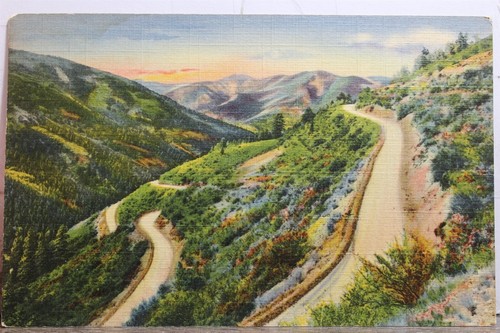 New Mexico NM Red River Pass Switchbacks Postcard Old Vintage Card View ...