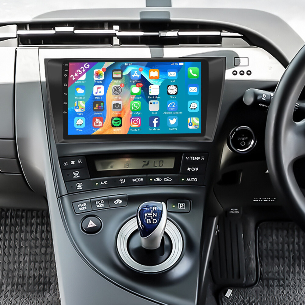 2+32GB For 2009-2015 Toyota Prius Android 13 Car Stereo Radio GPS Navi ...