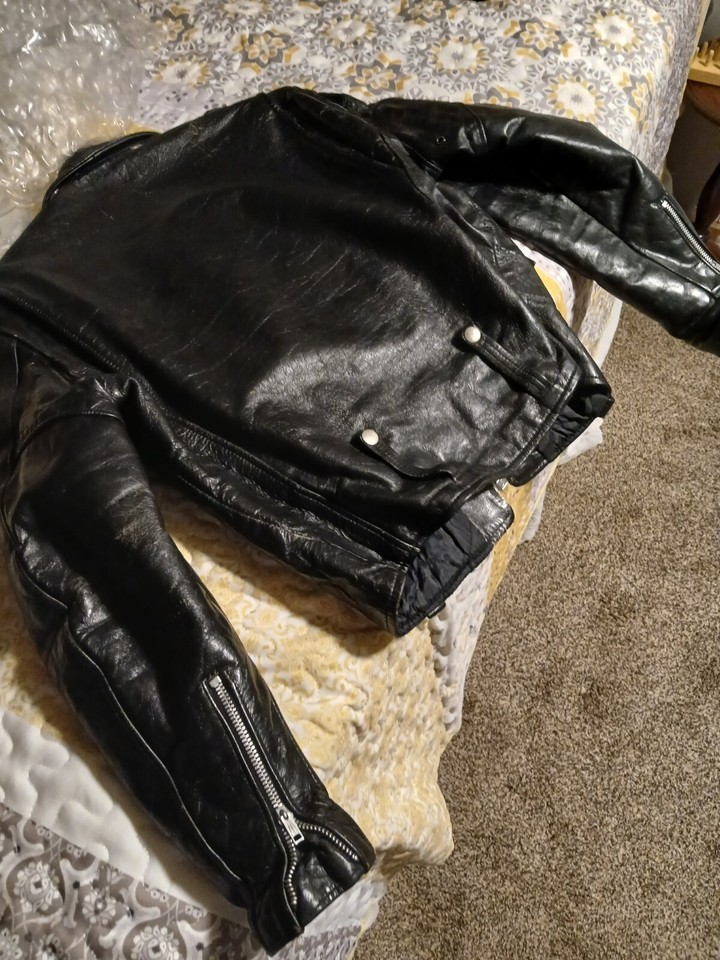 Vintage AMF Harley Davidson Leather Jacket, Size 38R chest, 70’s Cycle ...