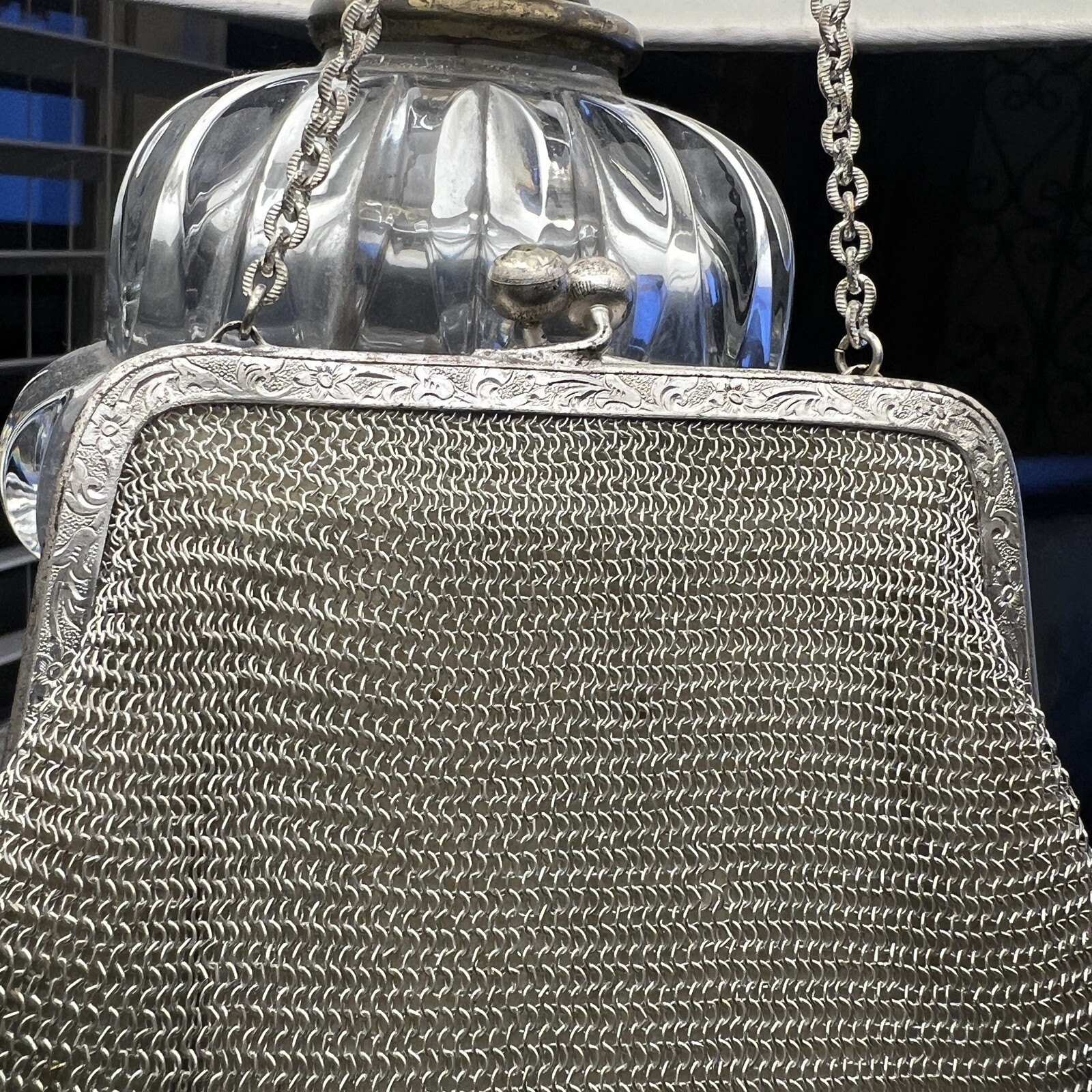 1940’s US Zone Germany “Silver" Mesh Purse Bag Art No… - Gem