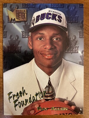 Ray Allen 1996 - 1997 Fleer Metal Rookie Card #136 (b57) | eBay