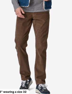 Patagonia Corduroy Men's Size 38 Pants 100% Organic Cotton Khaki In ...