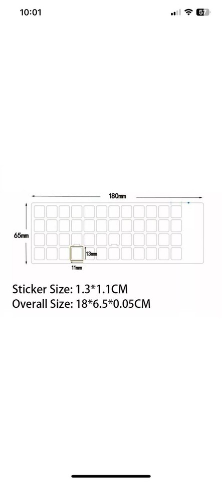 Latin Spanish Keyboard Sticker .non-transparent for all laptops and PCs ...