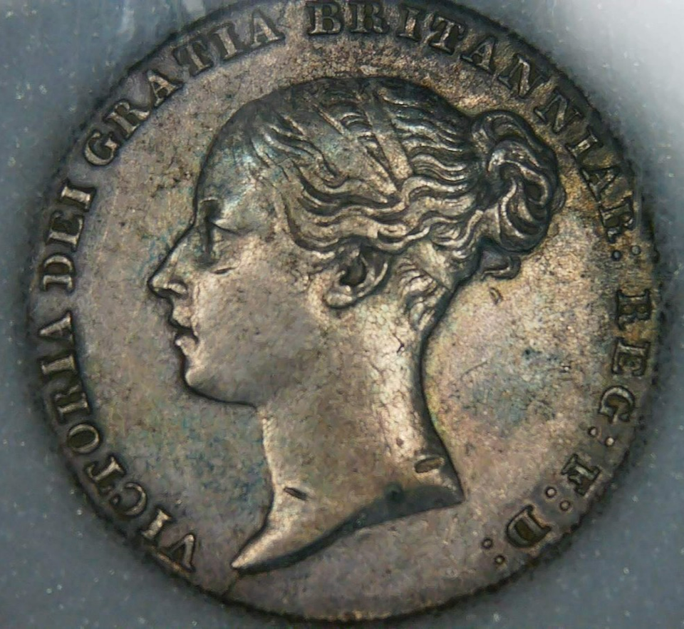 1844__Six (6) Pence, Silver__Toned w/ Orignal Luster__Great Britain | eBay