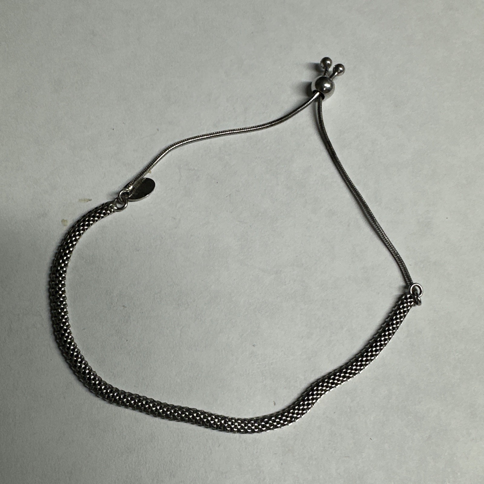 925 Sterling Silver Barrel Mesh Ball Bead Adjustable … - Gem