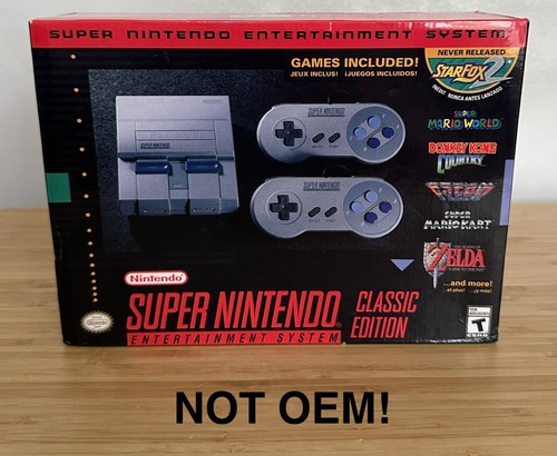 Super Nintendo SNES Classic Edition Mini Console w/ 21 Games (NEW) *NON ...