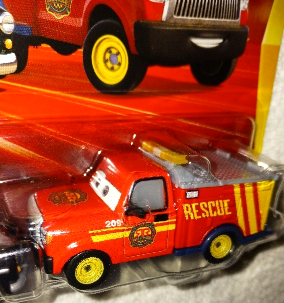 DISNEY PIXAR CARS RACE & RESCUE SHERIFF & ADAM ROADRIGUEZ NEW DIECAST ...