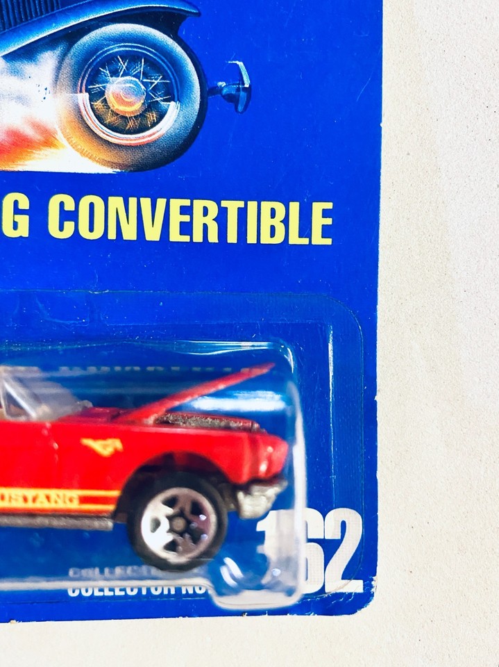 Hot Wheels - '65 Mustang Convertible #162 - Red/5 Spoke Wheel - 1991 ...