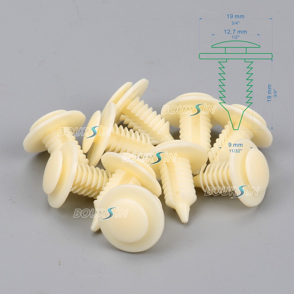 50 Pcs, Nylon Door Panel Clips Fasteners Fits Dodge Ram 1500 2500 3500 ...